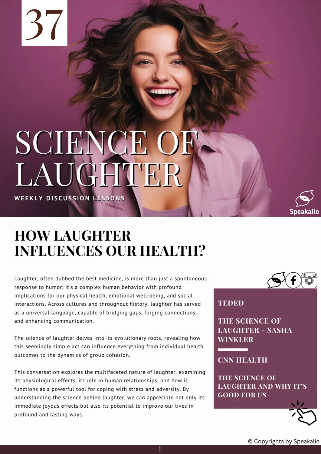 Science of laughter – Speakalio